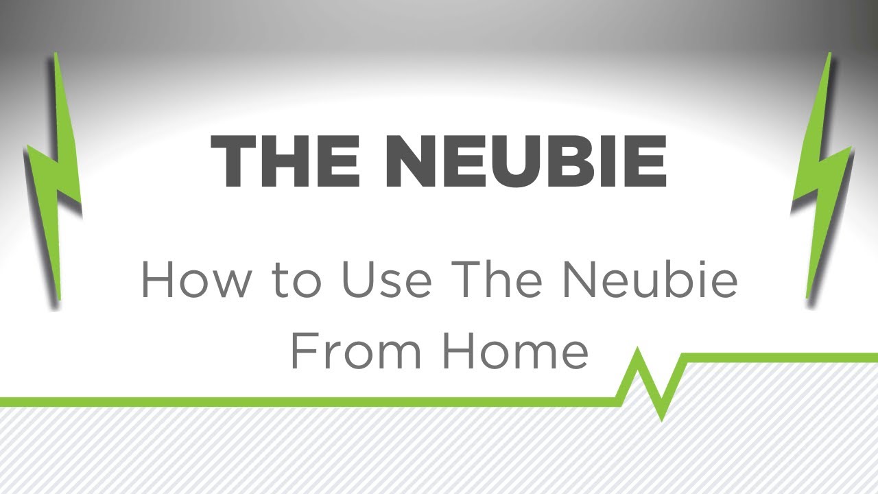 How to Use The Neubie From Home - YouTube