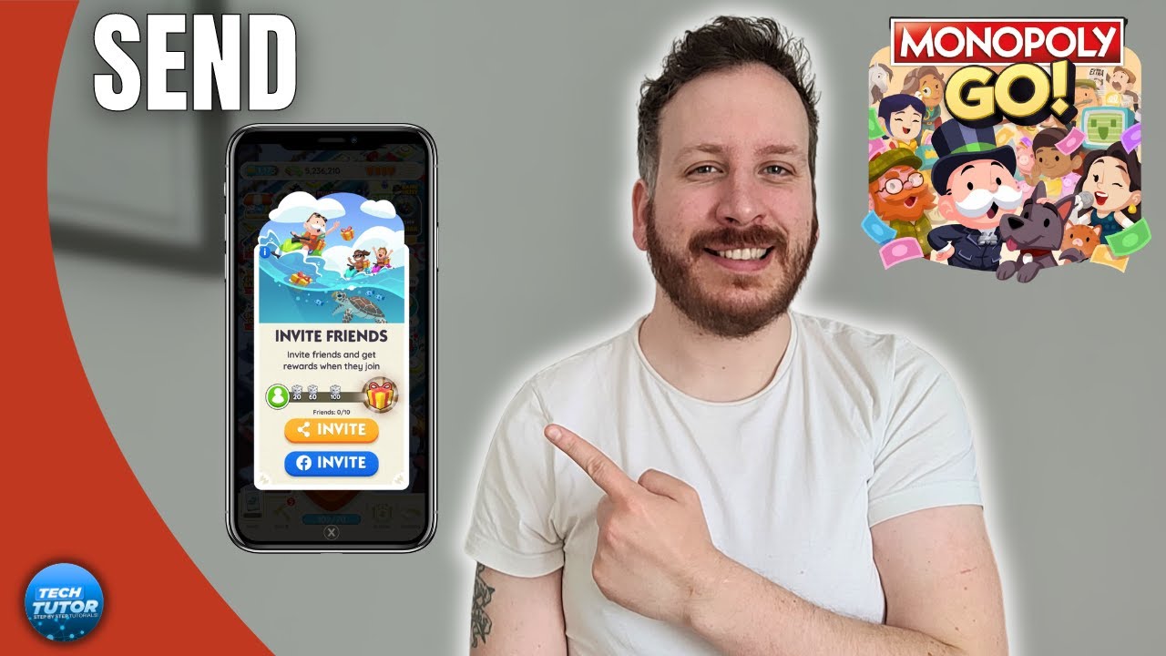 How To Send Monopoly Go Link On Facebook - YouTube