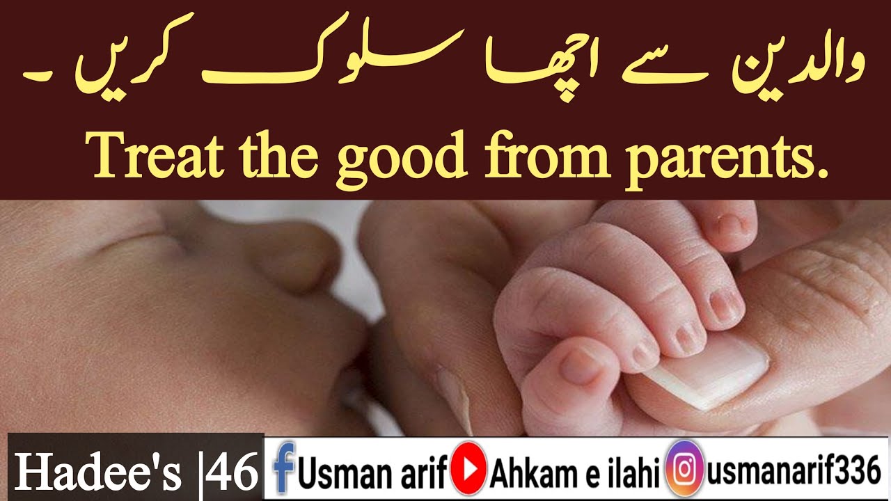 والدین سے اچھا سلوک کریں |Hadee's in urdu|Prophet Muhammad|Hadee's ...