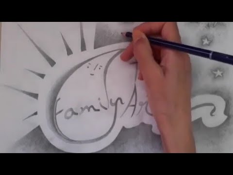 Video 1 - how to draw words with shadow using a pencil - YouTube