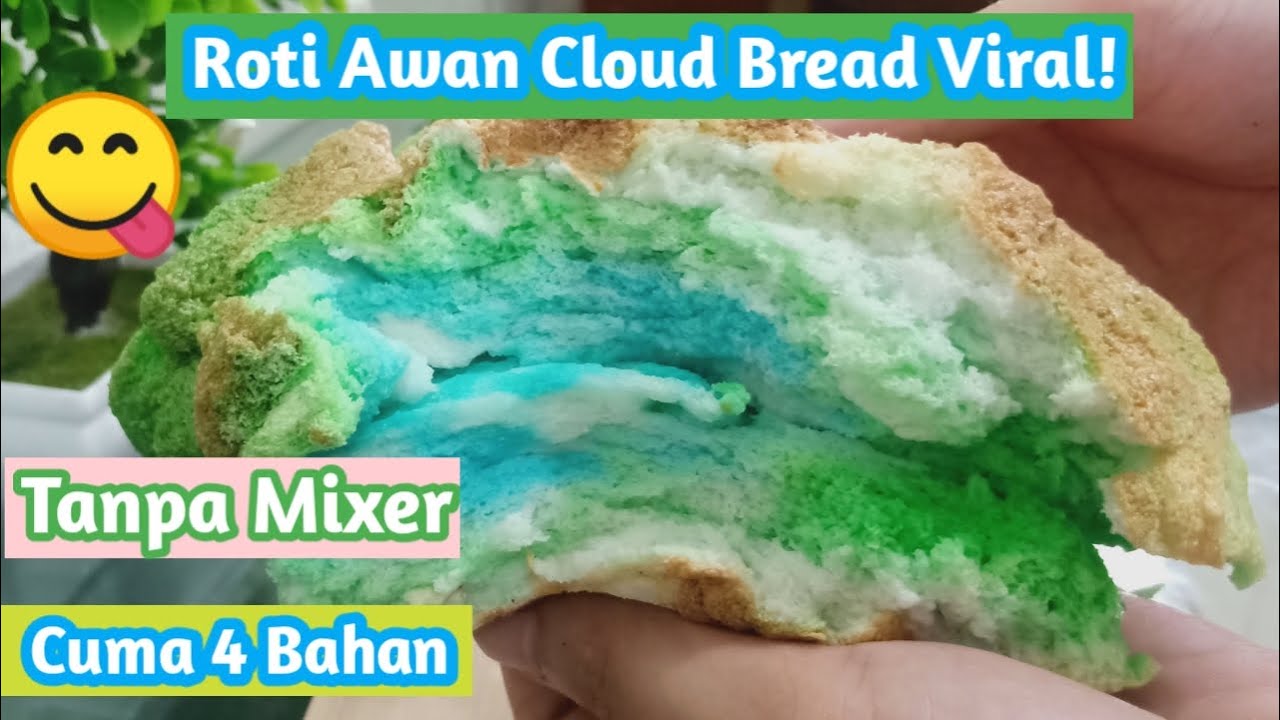 CLOUD BREAD (ROTI AWAN) viral di tiktok | resep roti mudah dibuat | episode 23 - YouTube