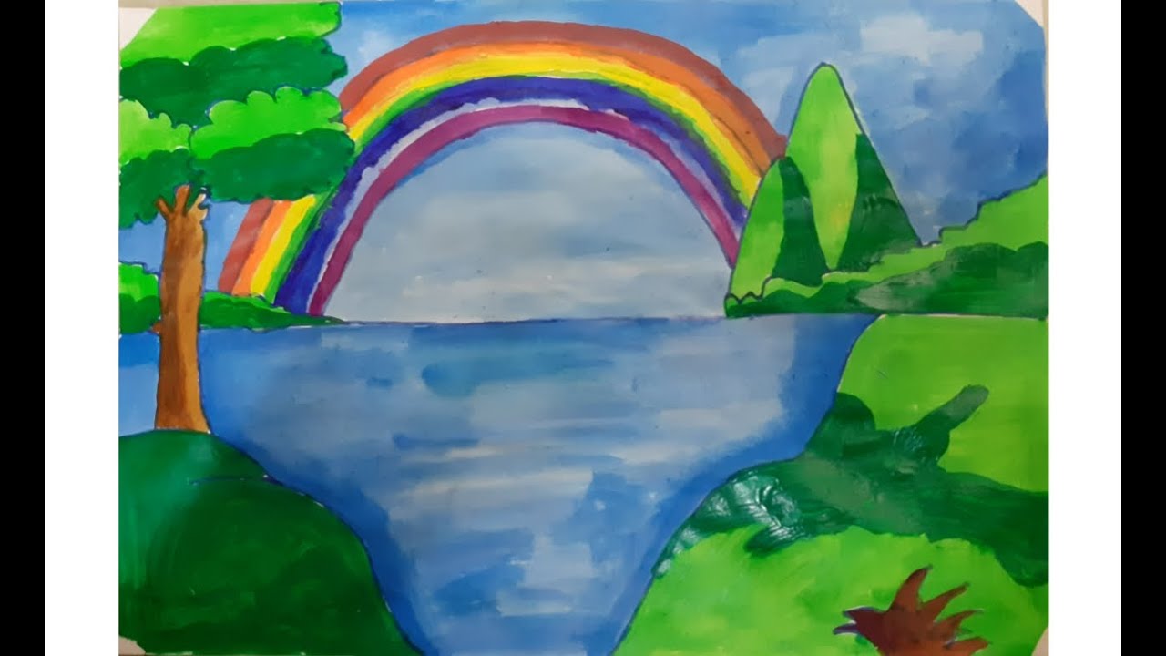 How to draw a beautiful senary easy - YouTube