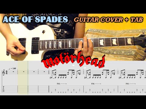 ACE OF SPADES Guitar TAB - Motorhead - COVER / LESSON with TAB - Guitar Covers with TABS