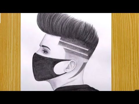 A Boy with Mask Sketch for beginners I How to Draw a Boy draw a boy ...