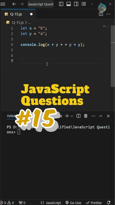 #15 : JavaScript Questions Series #coding #webdevelopment #codingsimplifiedspace # ...
