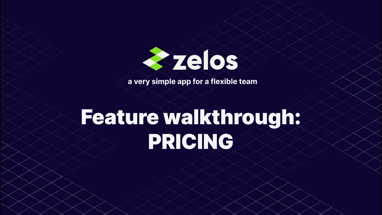 Zelos Team Management tutorial: pricing tiers and billing - YouTube