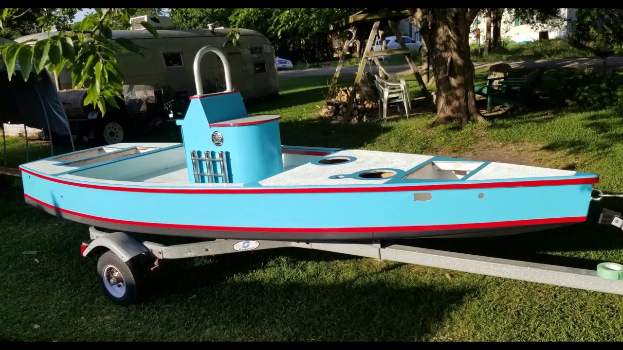 DIY Home Made Flats Skiff - YouTube