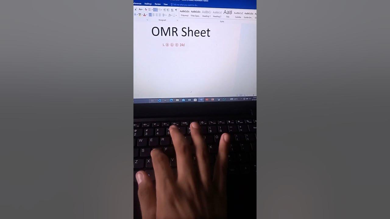 Omr Sheet Viralvideo Education Microsoftexcel Word Tipsandtrick Tipsofficial Tips