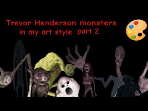 (old) Trevor Henderson monster's in my art style part 2 - YouTube