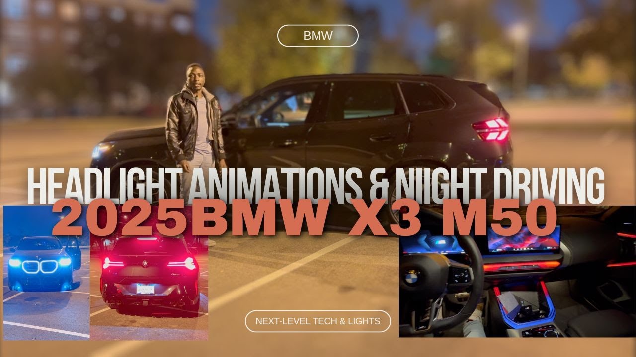 2025 BMW X3 M50: Ultimate Night Drive & Headlight Animation Showcase ...
