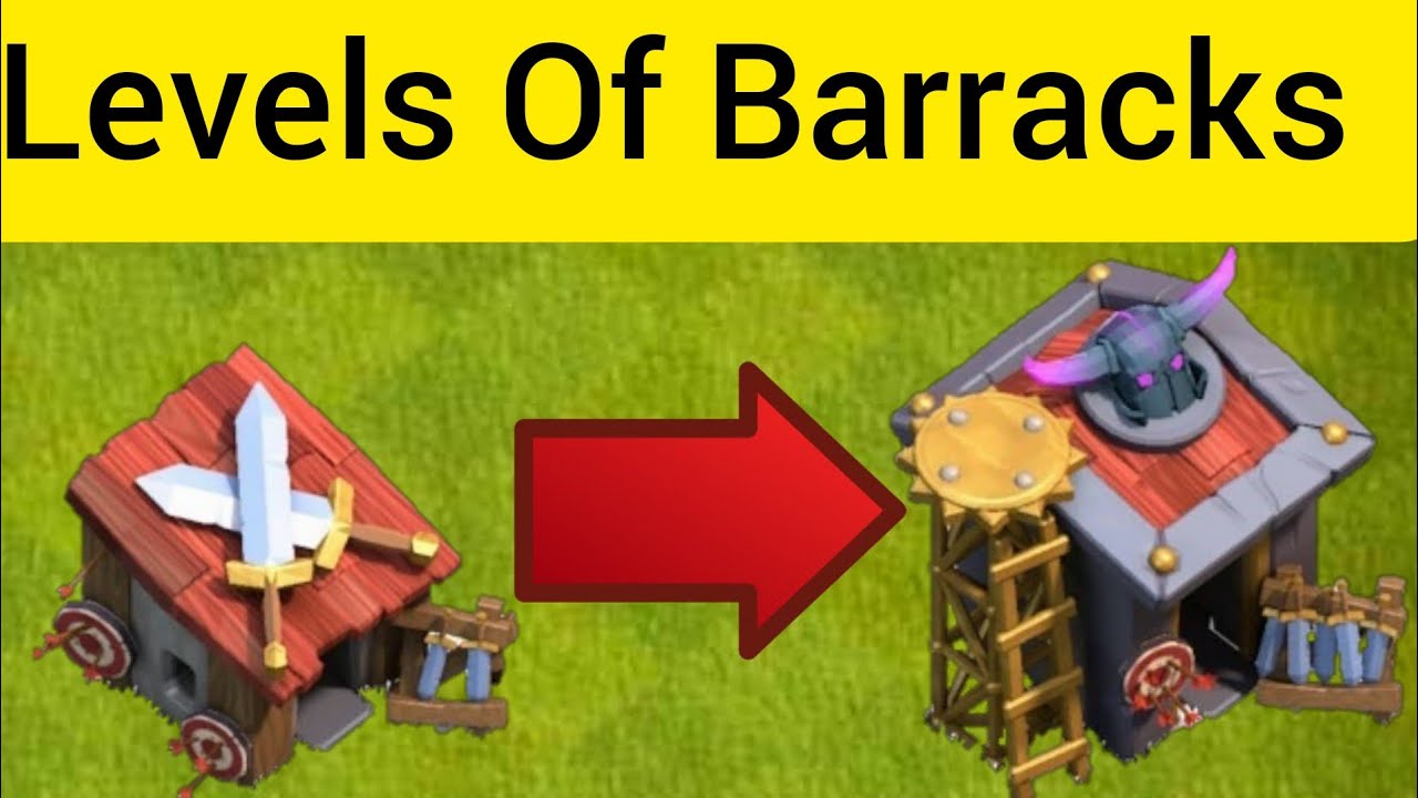 All Levels Of Barracks || 2019 || Clash of clans || Home Base || Cost ...