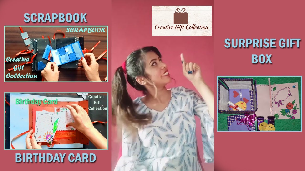 How do you make a surprise gift box with greeting card? - YouTube