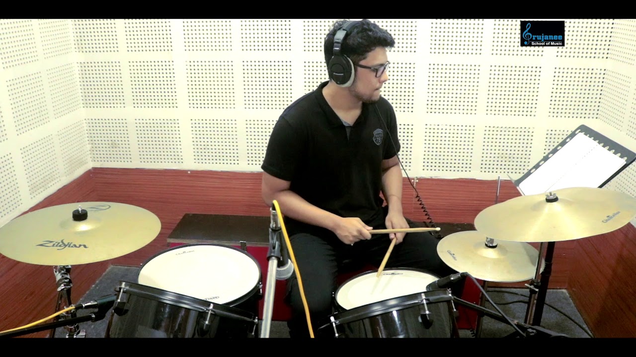 First Drum Lesson Rock School Debut Drum Cover By Aniket Srujanee