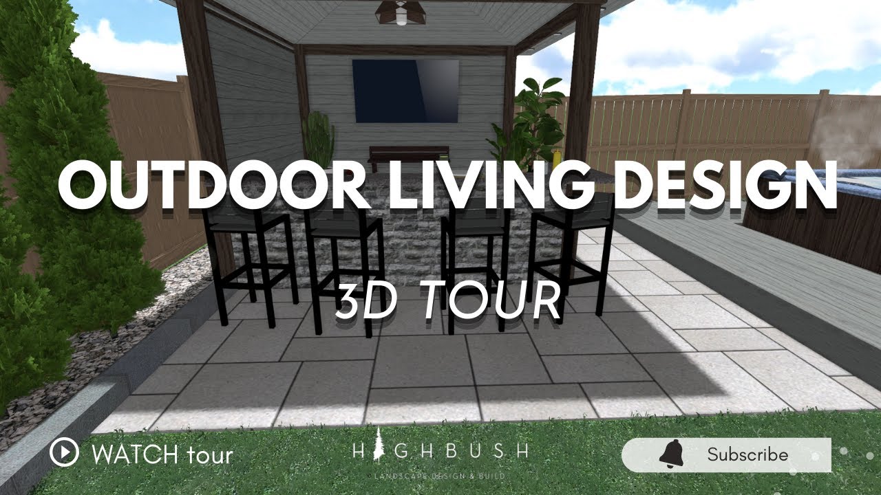 Outdoor Living & Backyard Landscape Design | 3D TOUR - YouTube
