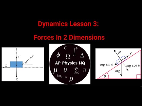 Dynamics Lesson 3: Forces in 2D - Incline Planes, Trigonometry - YouTube