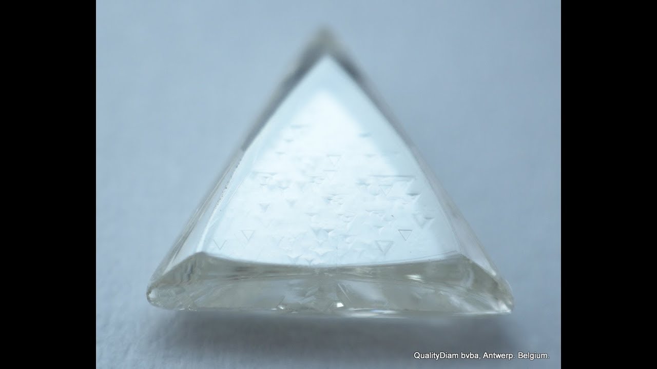 BEAUTIFUL TRIANGLE SHAPE NATURAL DIAMOND UNCUT DIAMOND 0.72 CARAT H VS1 ...