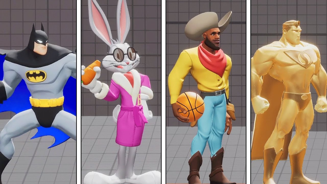 MultiVersus - All Character Skins and Outfits - YouTube