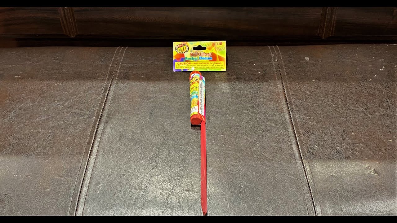 TNT Fireworks - Red Mini California Rocket Fountains - YouTube