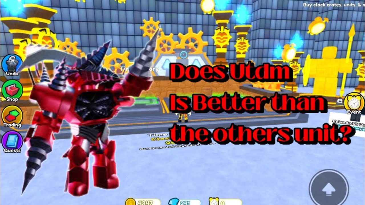 Does Utdm Is The best Unit In the Game?|Toilet tower defense Indonesian ...