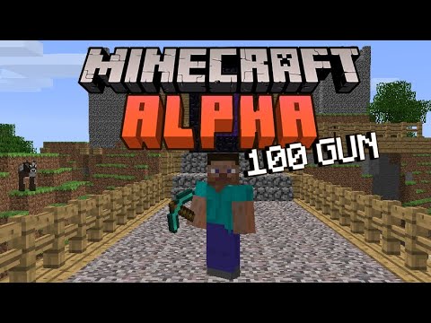 Minecraft'ın EN ESKİ Sürümlerinde 100 GÜN