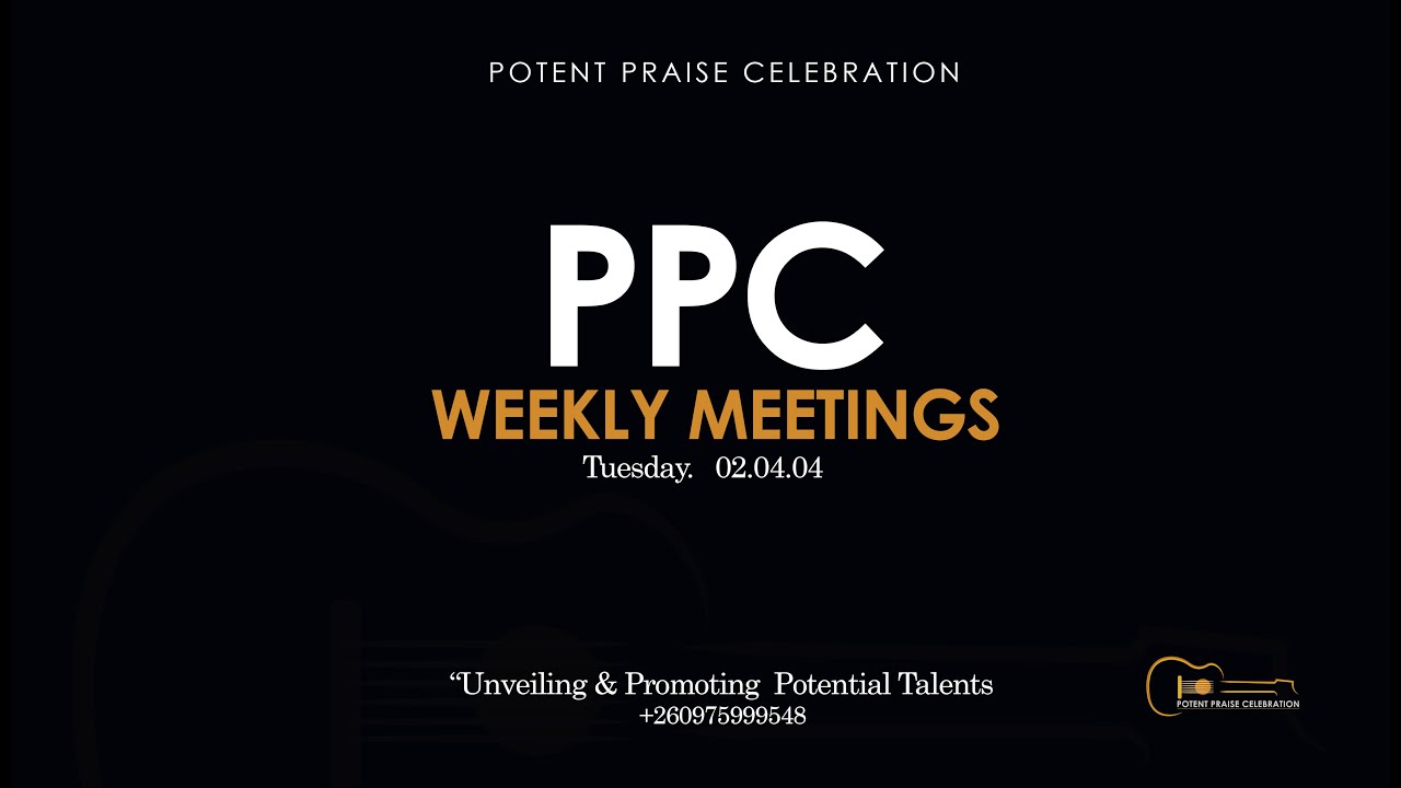 Monday PPC Weekly Meetings | 2nd April 2024 | Sermon and Song - YouTube