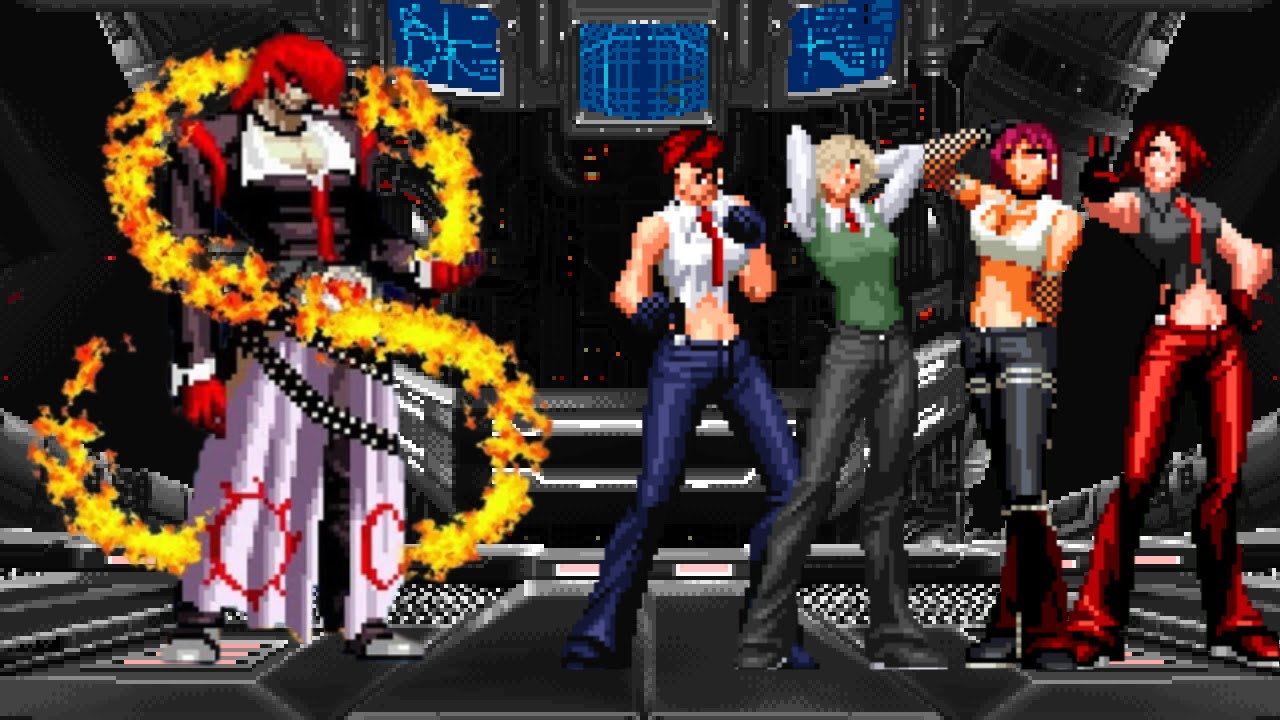 【KOF Mugen】Destructive God Iori vs Blood Vanessa Team | Ultimate ...