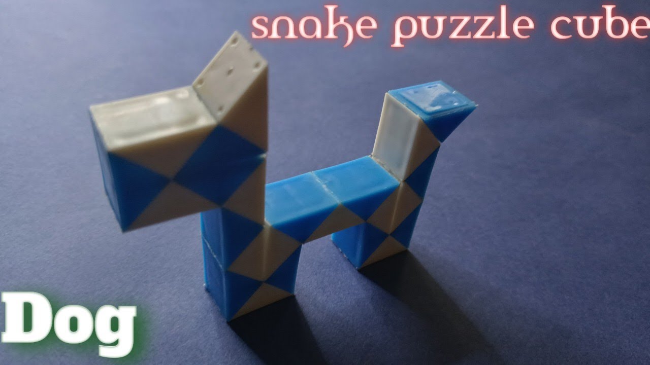 How to make snake puzzle cube.DOG 🐶 - YouTube
