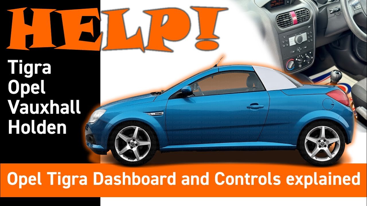 Opel Tigra interior controls and dashboard explained (Vauxhall Tigra ...