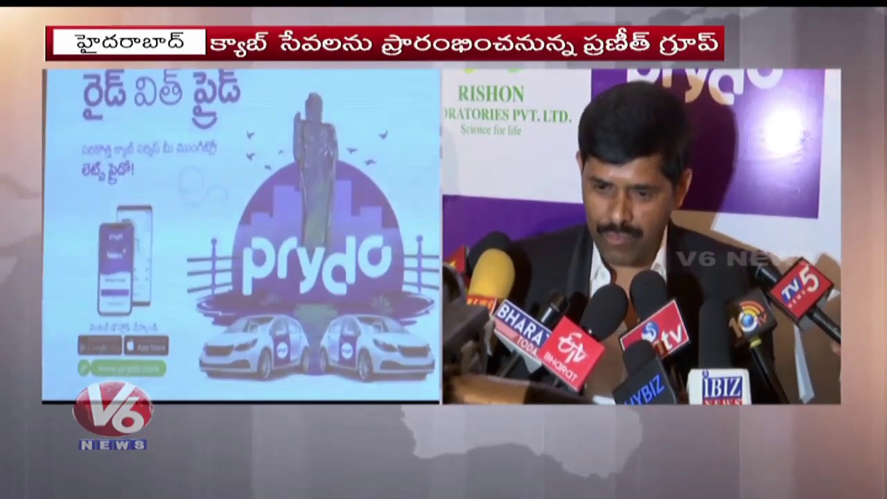 Venkata Praneeth Group Launch Cab Hailing Services Prydo In Hyderabad ...
