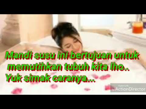 Putihkan badan dengan mandi susu