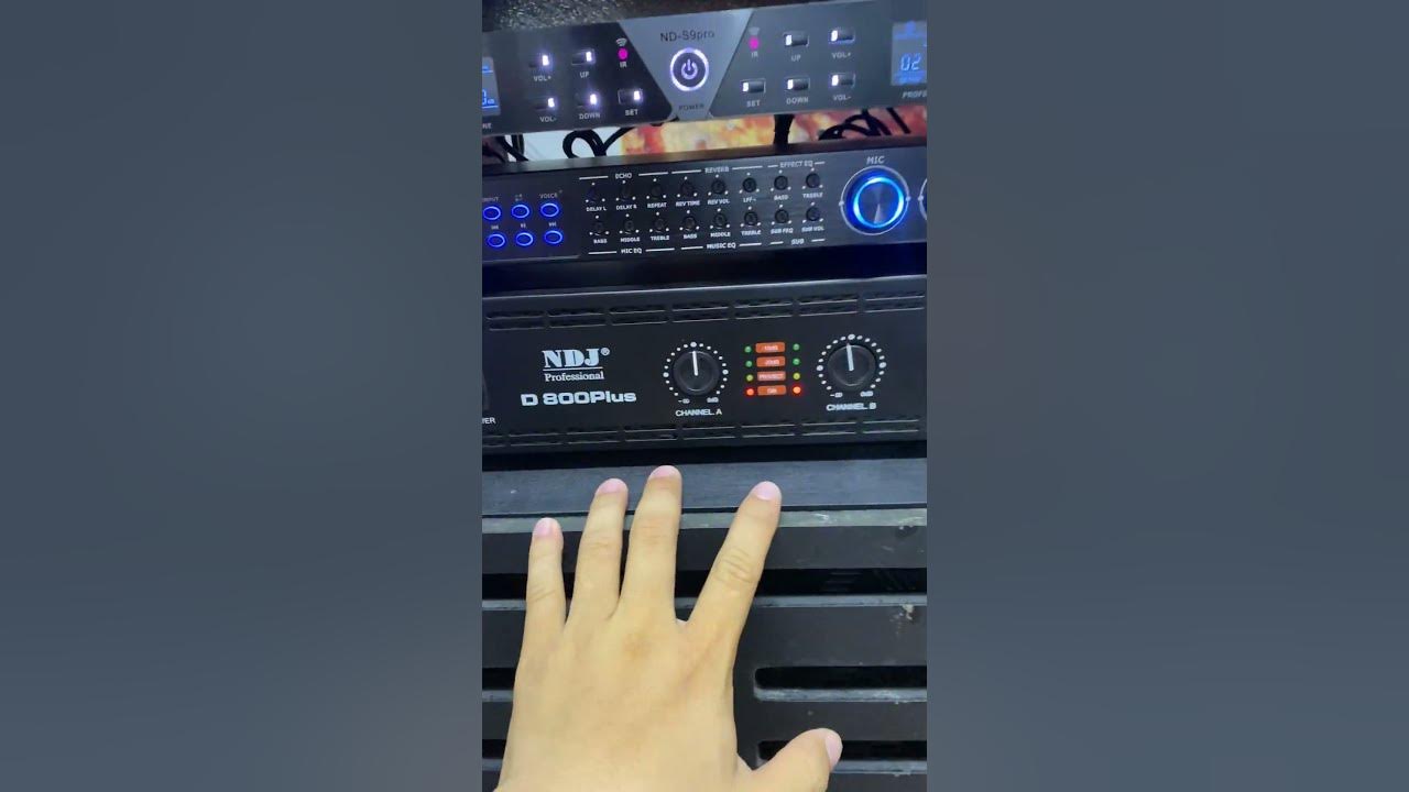 Thanh lý Loa điện 4 tấc đôi coil 75/190, Main NDJ 800plus 2 kênh, Vang x9pro, Micro NDJ - YouTube