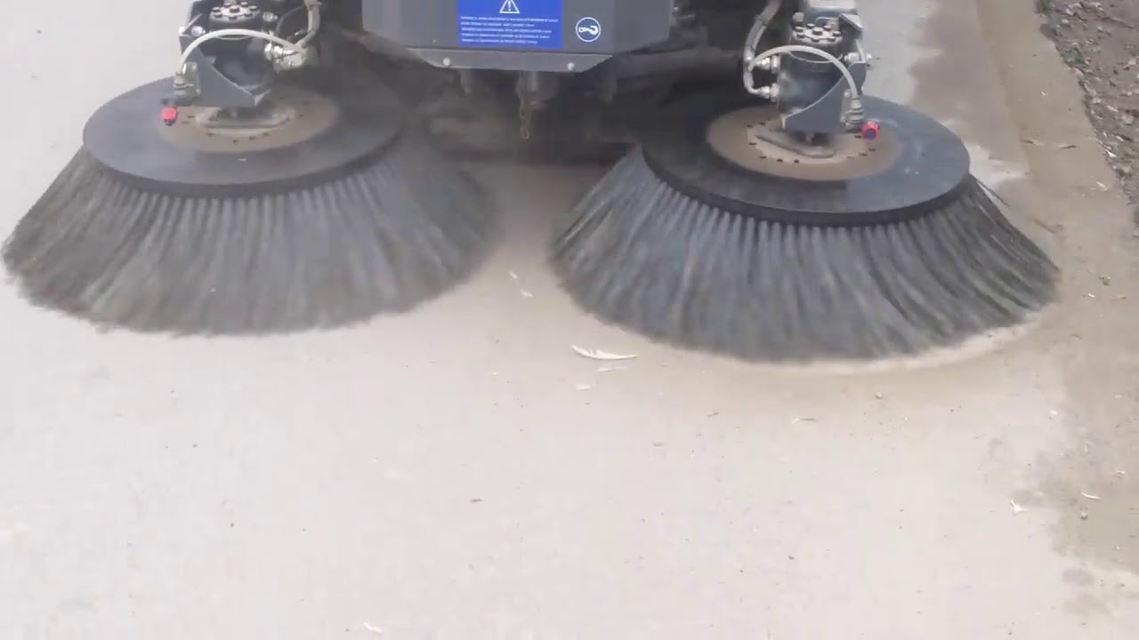 Brooming Machine Use for Street Cleaning In Lalitpur - YouTube
