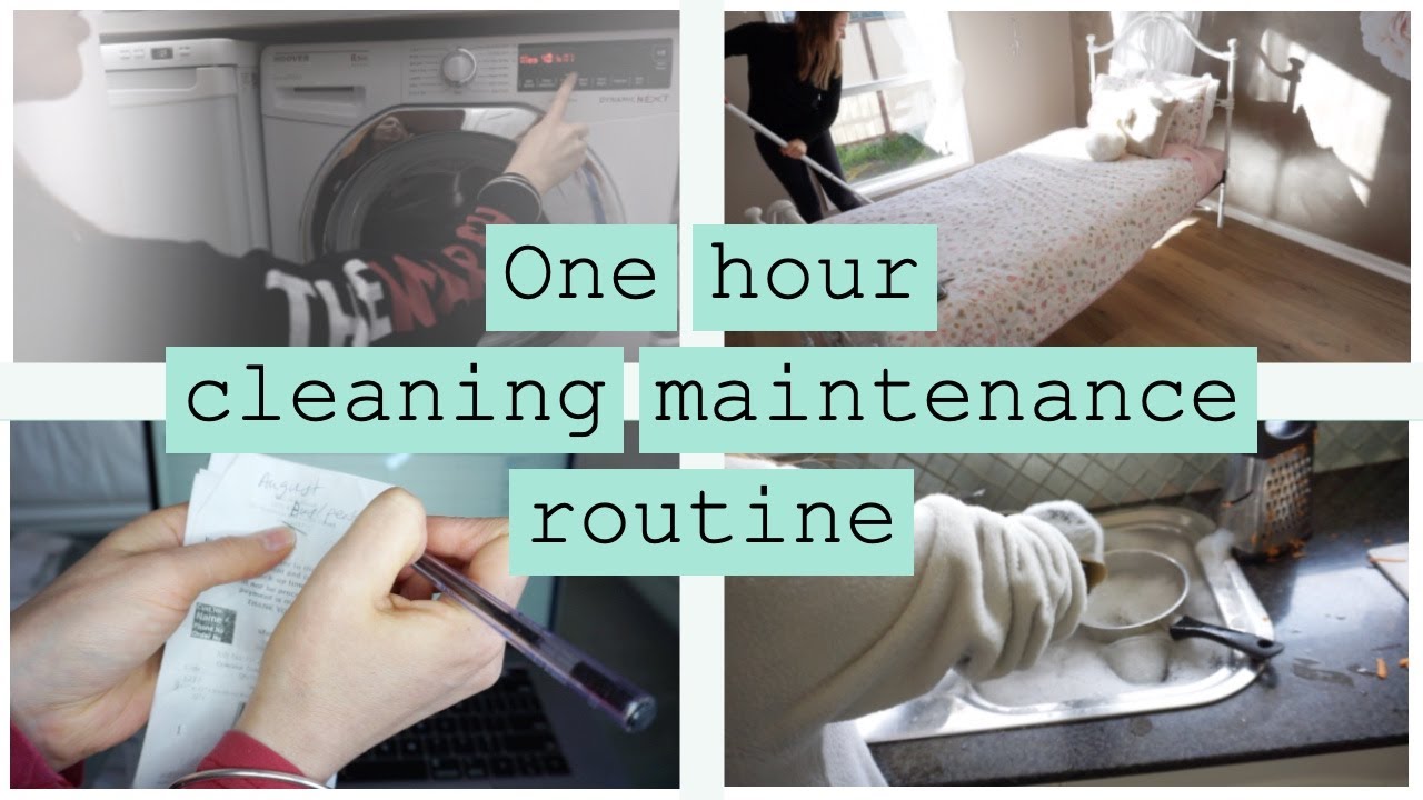 ONE HOUR CLEANING MAINTENANCE ROUTINE - YouTube
