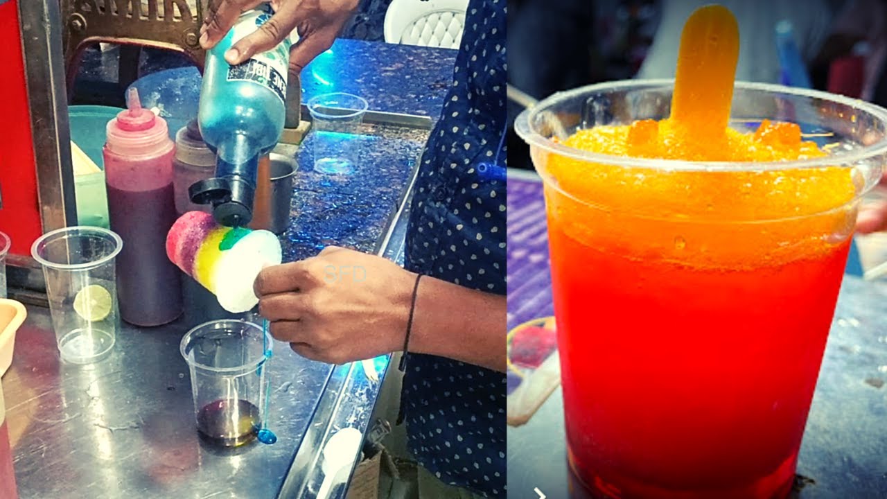 Amazing Skills Of Making ICE GOLA Very Fast | Indian Street Desserts ...