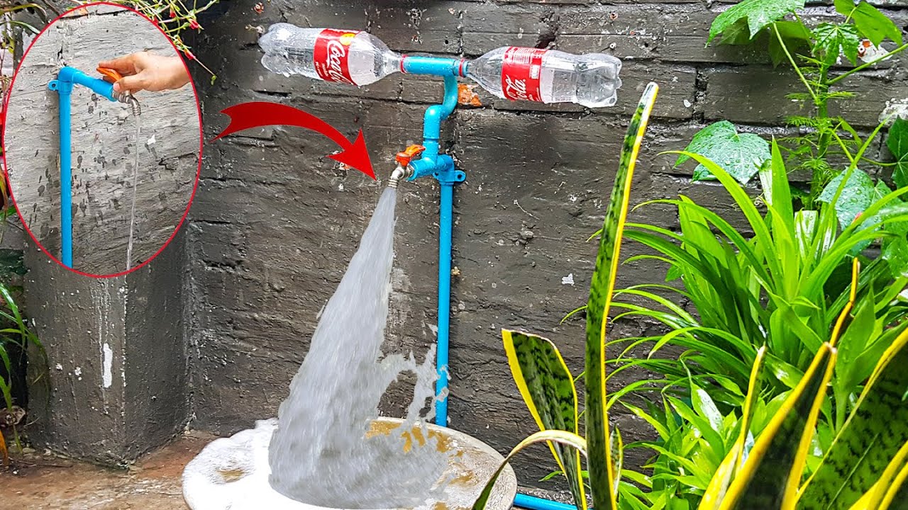Amazing idea how to fix PVC pipe faucet low water pressure #shorts #diy ...