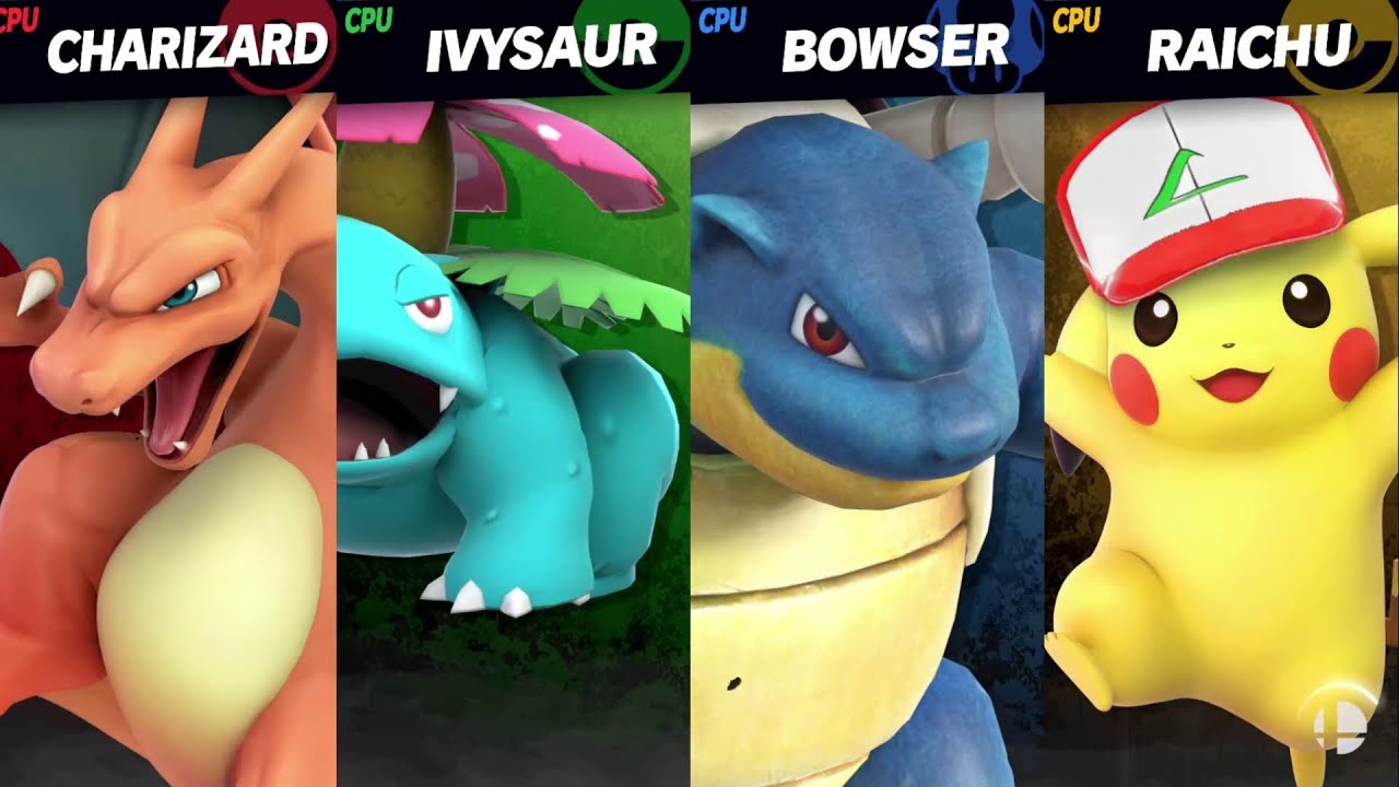 Blastoise Charizard Venusaur Bowser