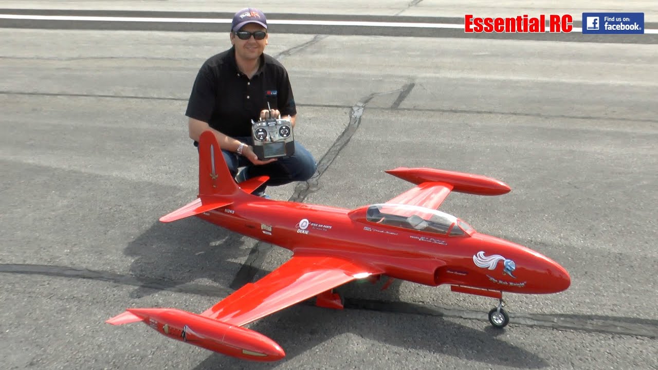 FERRARI red BVM T33 ICDF converted to Jetcat P60 turbine - YouTube