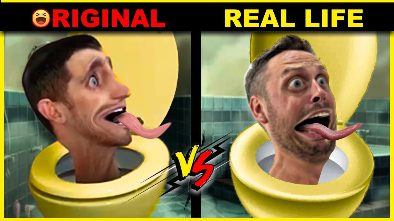 The Best Funny Tik Tok Skibidi Toilet Original VS In Real Life Full ...