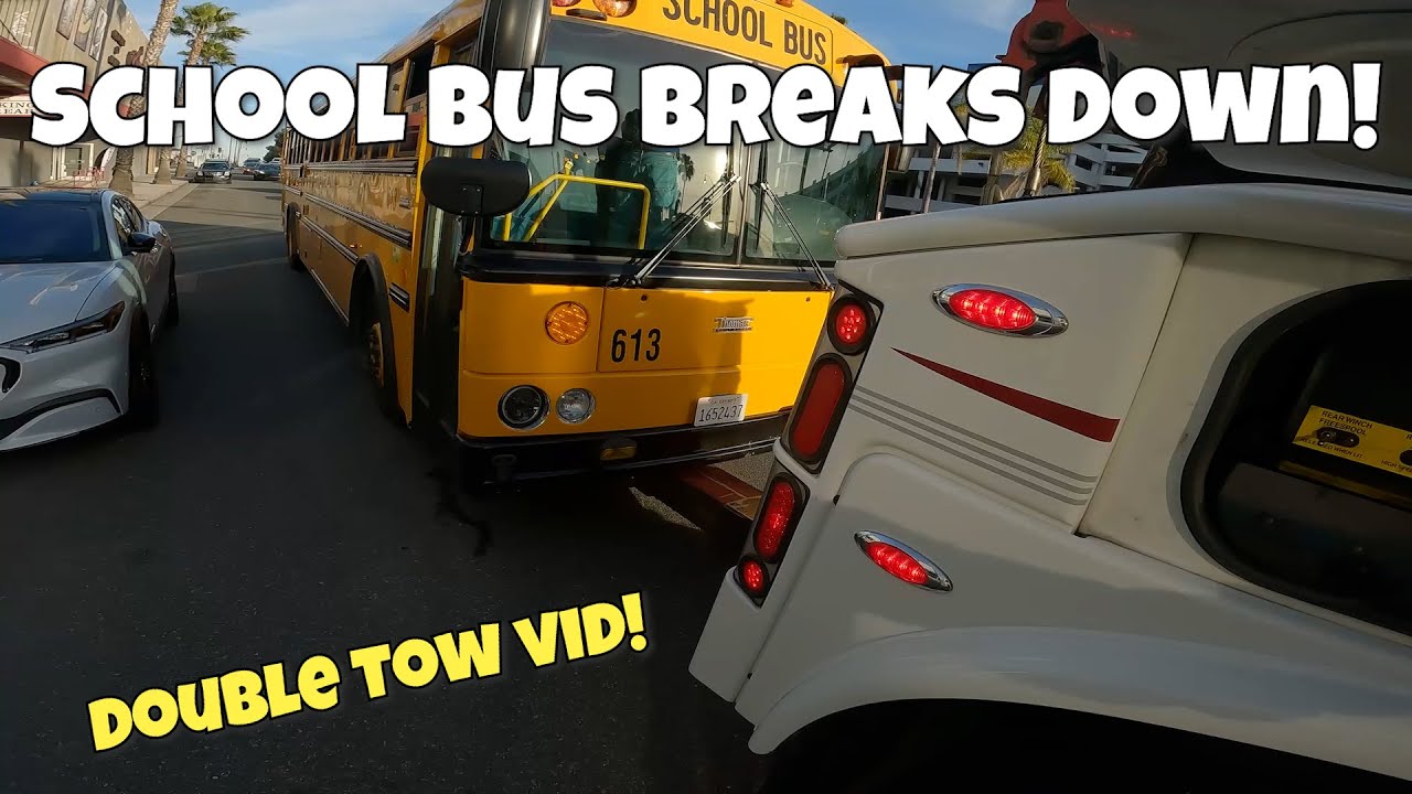 What Happens When A Bus Breaks Down With Kids Onboard | Towing a Bus ...