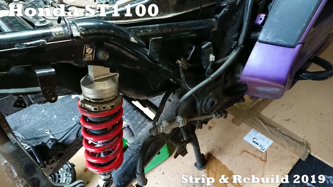 ST1100 Pan European. 2019 Rebuild - Part 1 (Rear end and swing arm ...