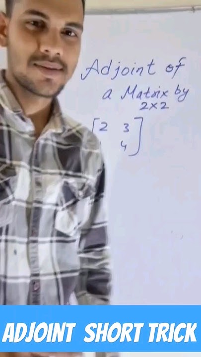 Find Adjoint of a matrix short trick🔥| Determinat|12th class maths ...