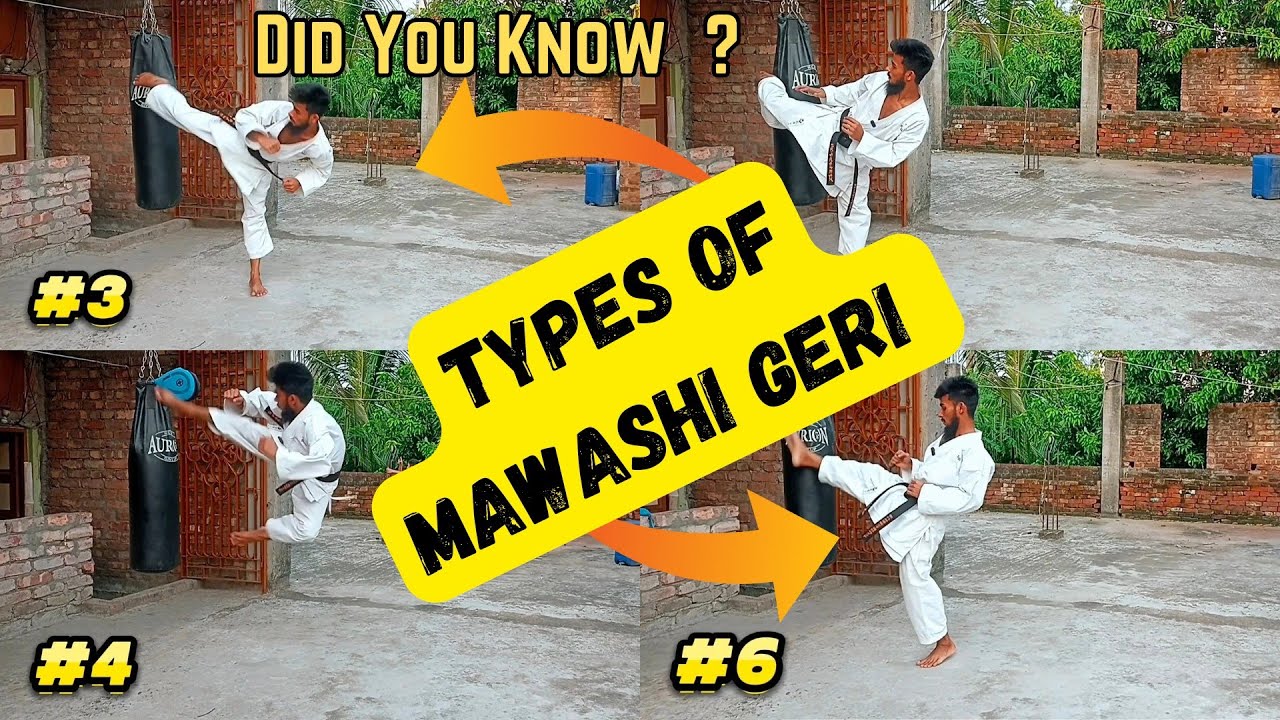 Karate Kick | Types of Mawashi Geri 💥 | Shotokan Karate | Video ...