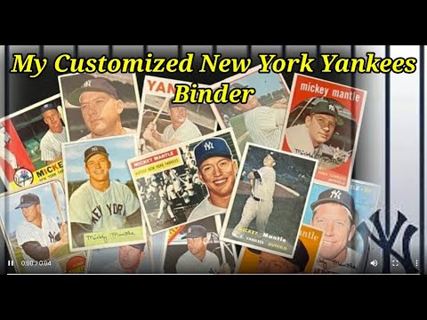 Checking out my Customized New York Yankees Binder. - YouTube