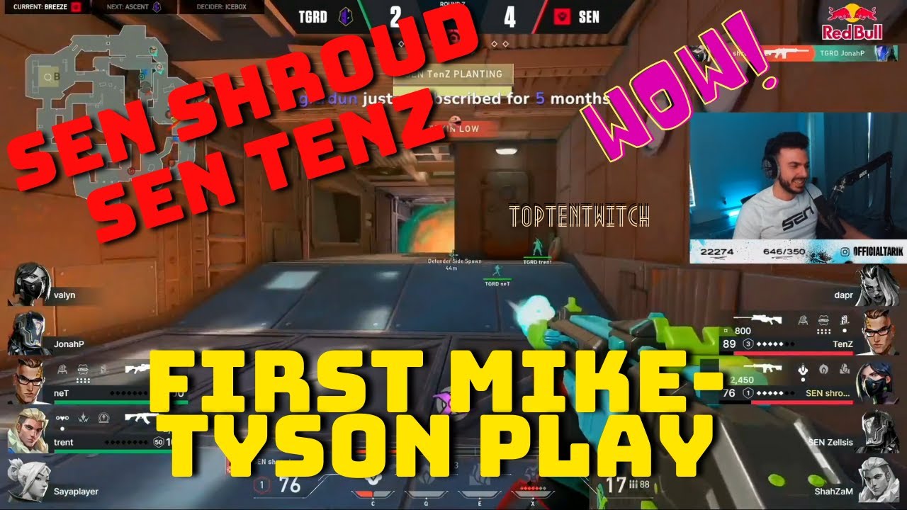 SEN SHROUD and SEN TENZ (Mike-Tyson) FIRST CLUTCH TOGETHER!!! FIRST ...