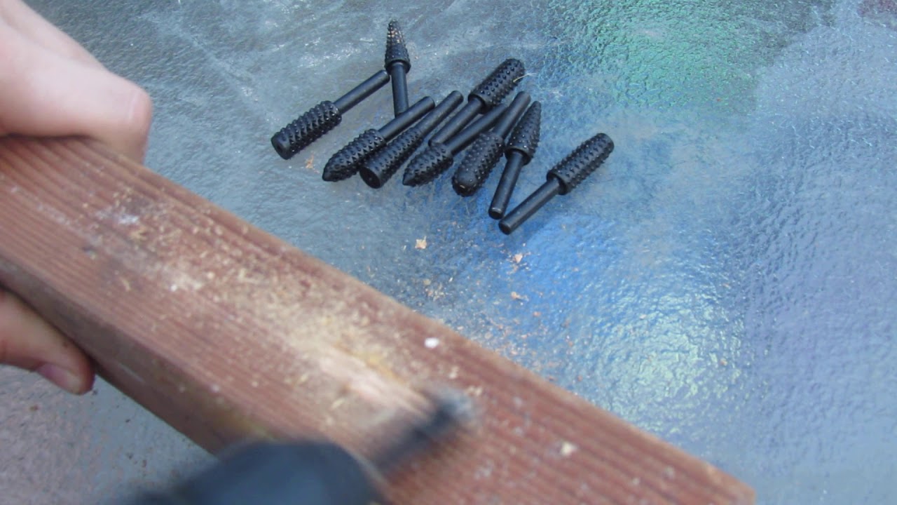 how to use woodworking rasp bits / asnomy quick review - YouTube