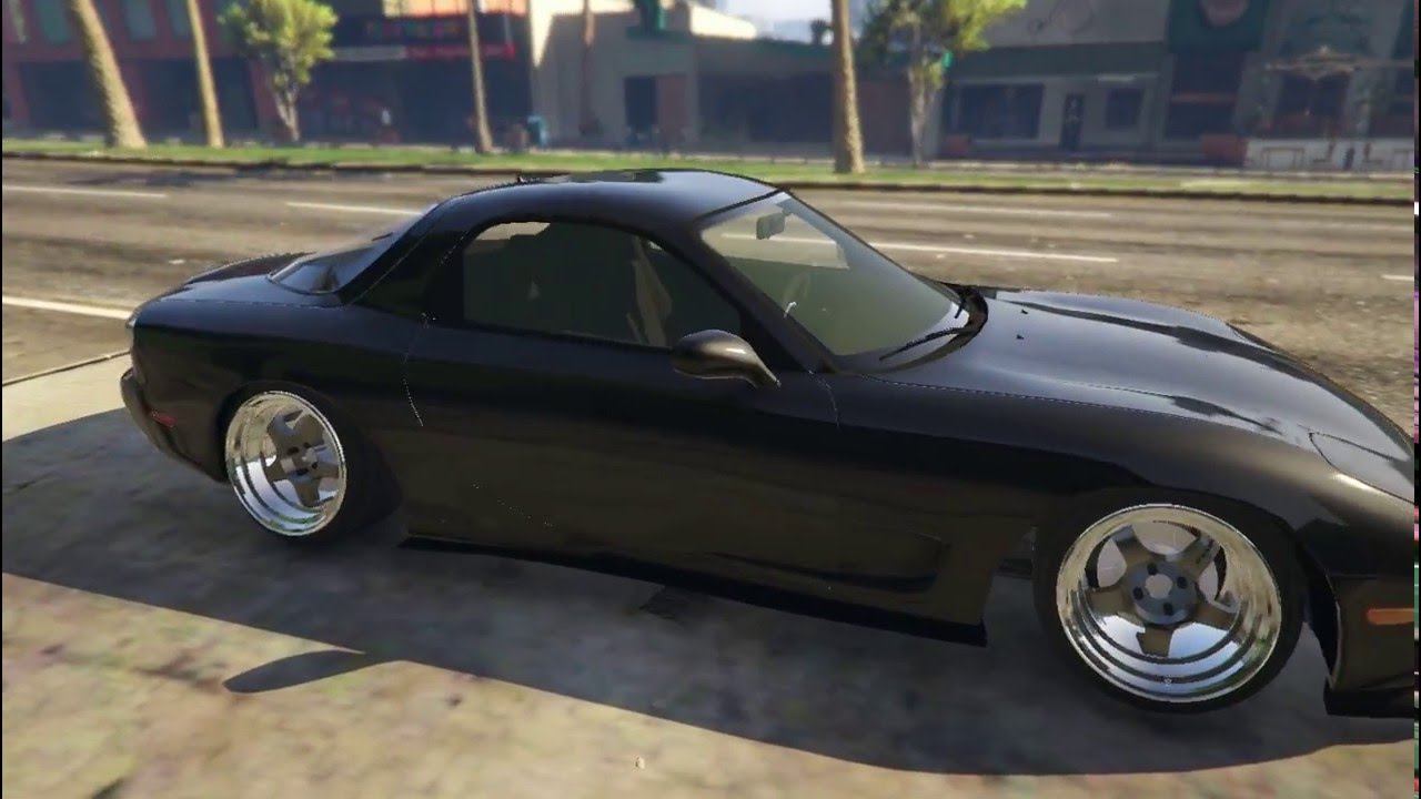 GTA 5 Mods Mazda RX7 Cambered - YouTube