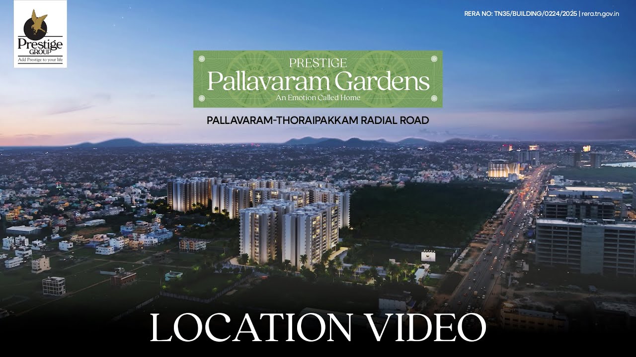 Prestige Pallavaram Gardens - Route Map - YouTube
