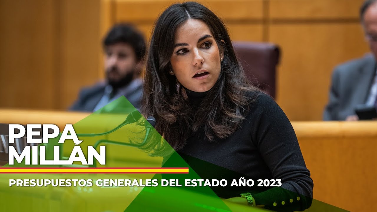 Intervención de PEPA MILLÁN en el Pleno del Senado del 12 de diciembre ...