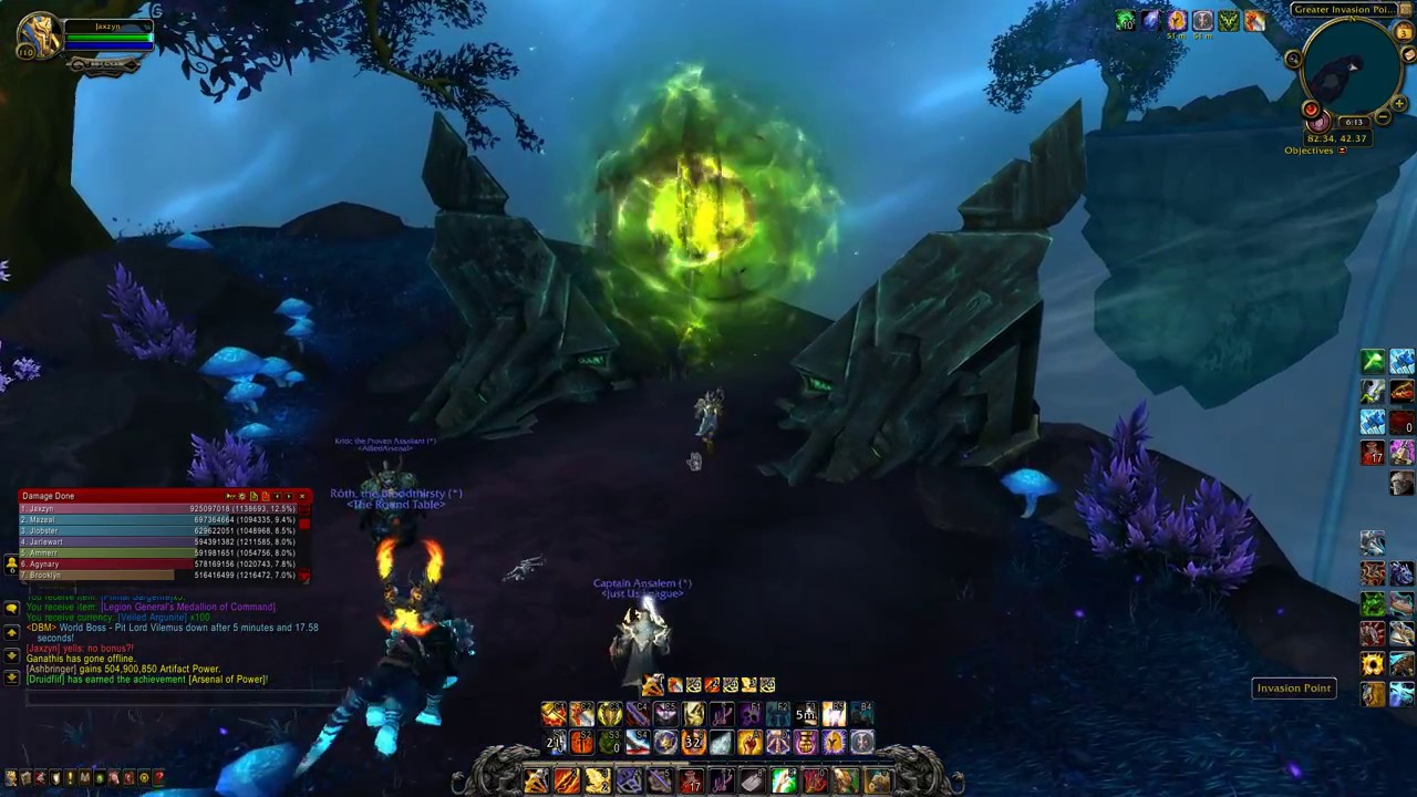 WoW Legion - Greater Invasion Point: Pit Lord Vilemus - YouTube
