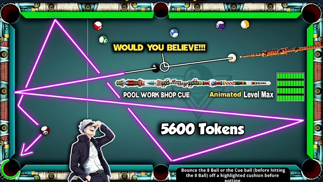 8 ball pool - Zero to 5600 Tokens - Level 1 to Level Max POOL WORK SHOP ...